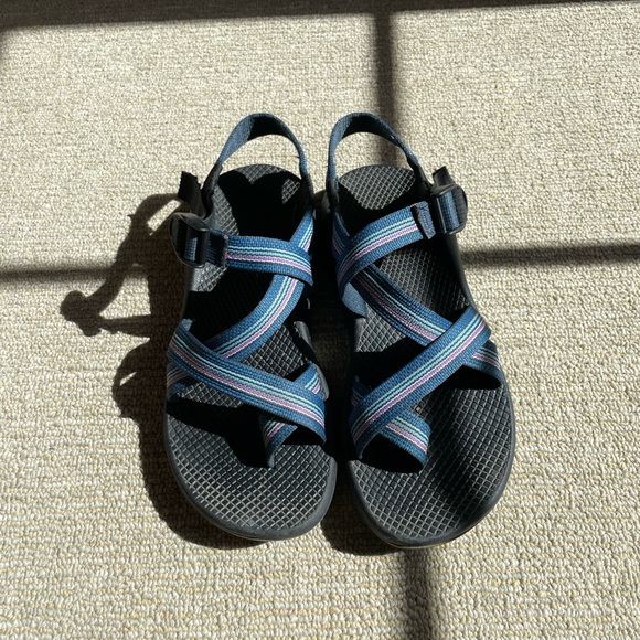 Chaco | Shoes | Chaco Sandals Blue And Pink Straps | Poshmark